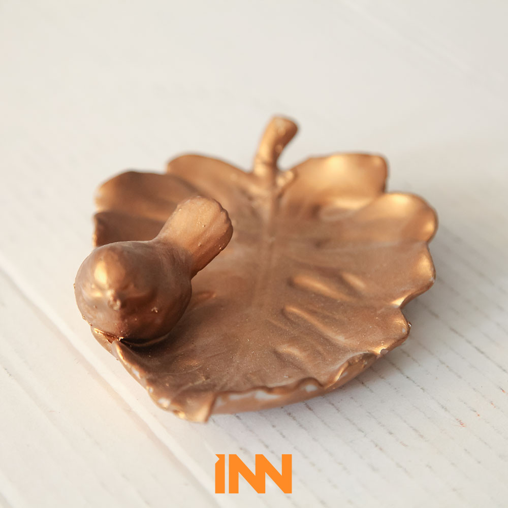 BIRD DELIGHT HOLDER OBJECTS DECORATIVE DESKTOP POLYESTER TRINKET