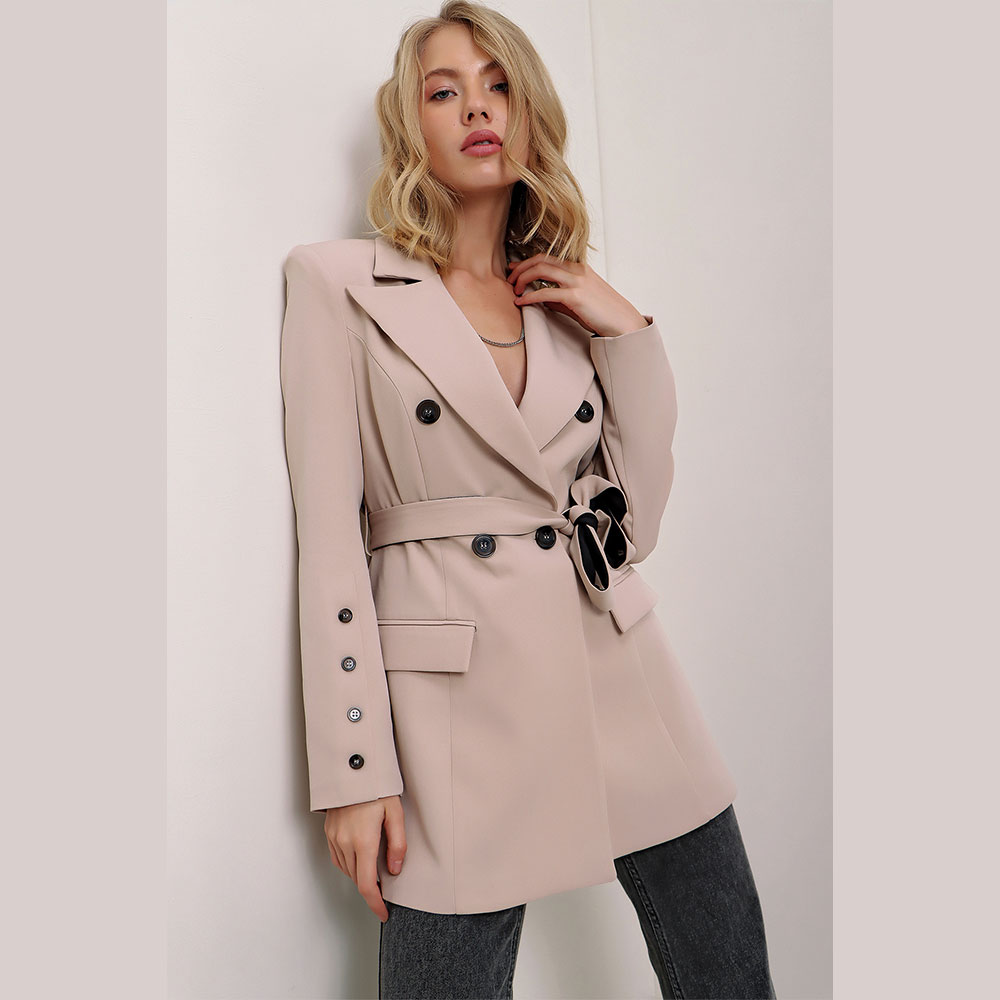 Women's V-neck Coat