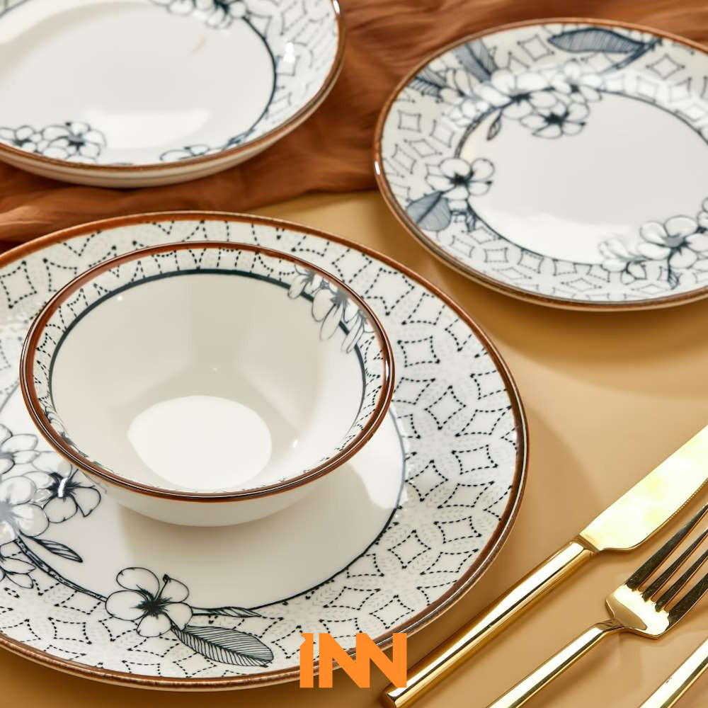 PORCELAIN PLATE SET 24 PIECES FROM FACTORY WHOLESALE